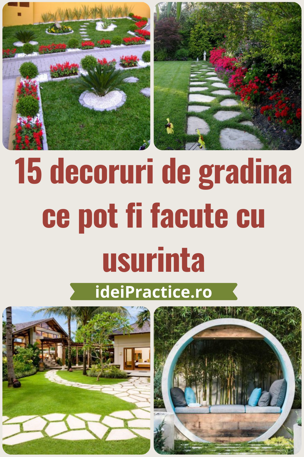 15 decoruri de gradina ce pot fi facute cu usurinta - IdeiPractice.ro