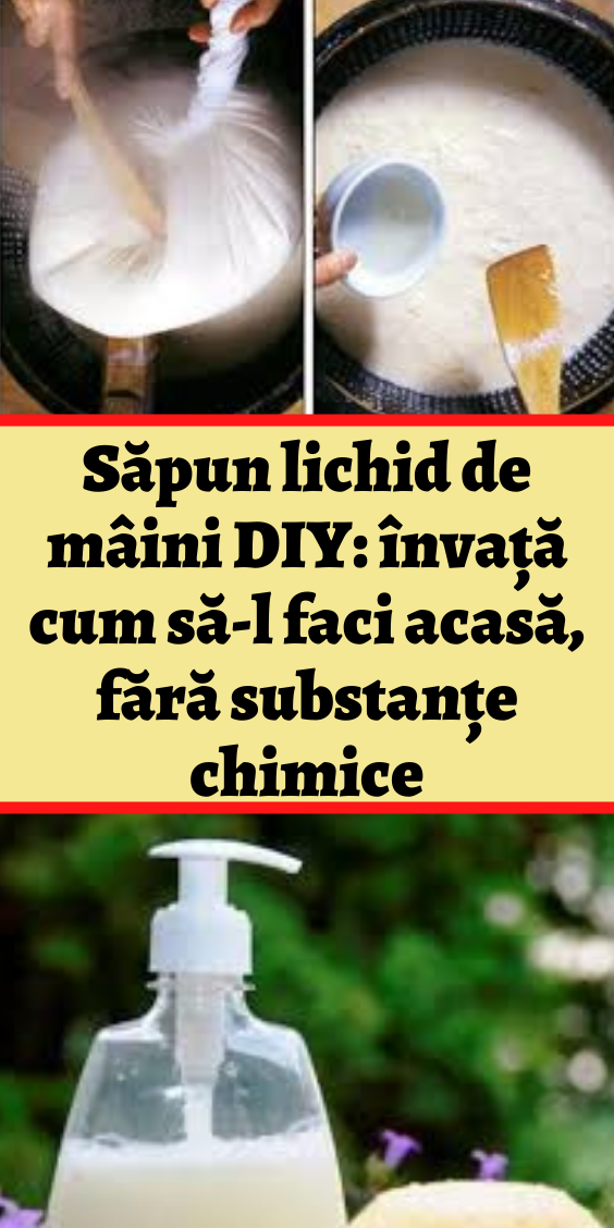 Săpun lichid de mâini DIY: învață cum să-l faci acasă, fără substanțe ...
