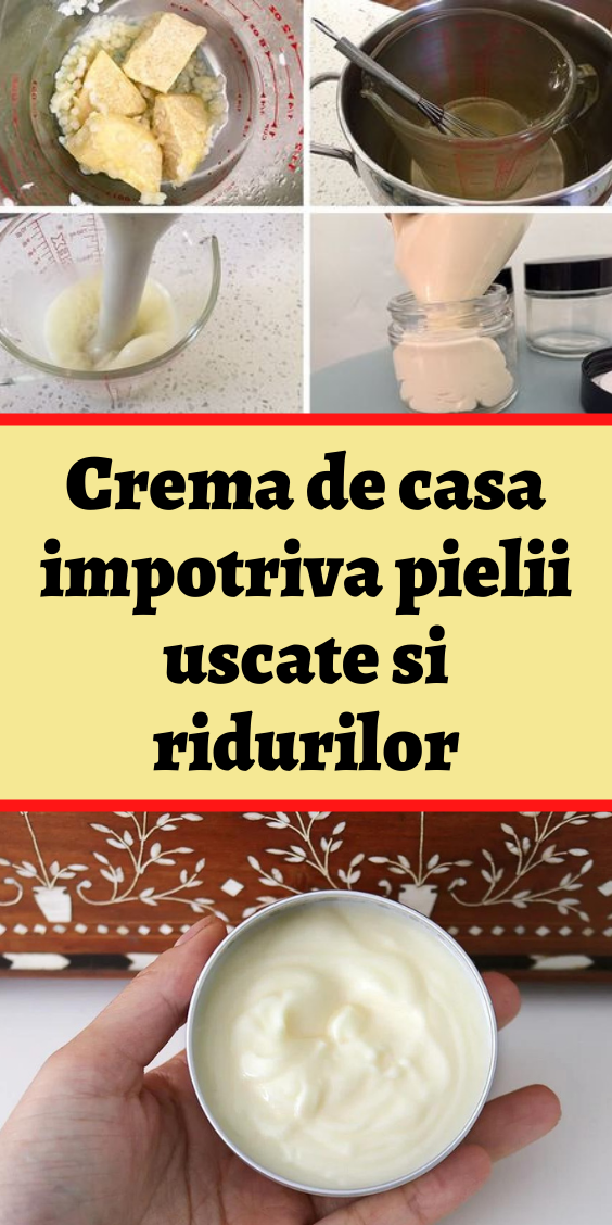 Crema de casa impotriva pielii uscate si ridurilor - IdeiPractice.ro